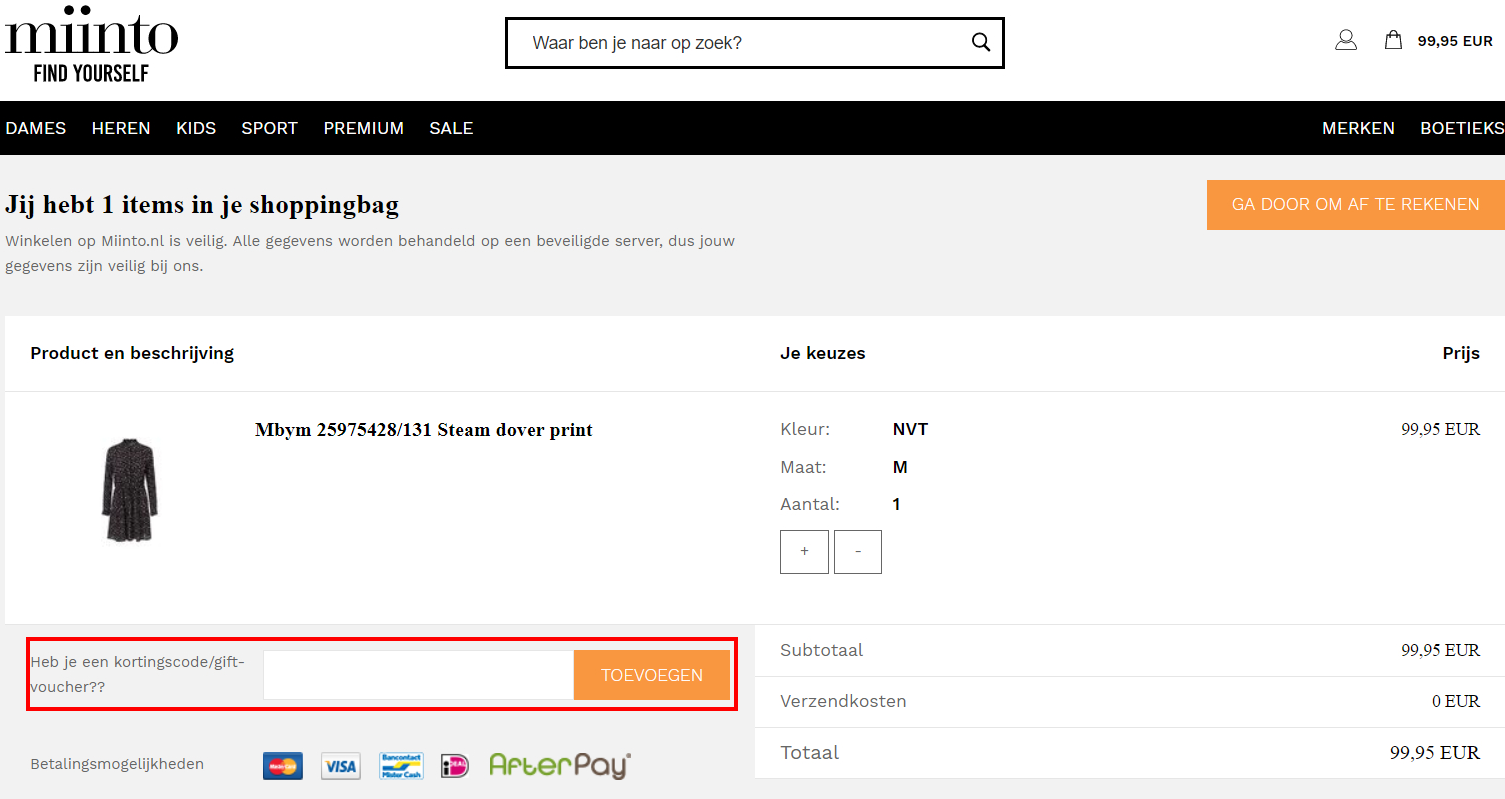 Miinto kortingscode: 25% korting in februari 2019